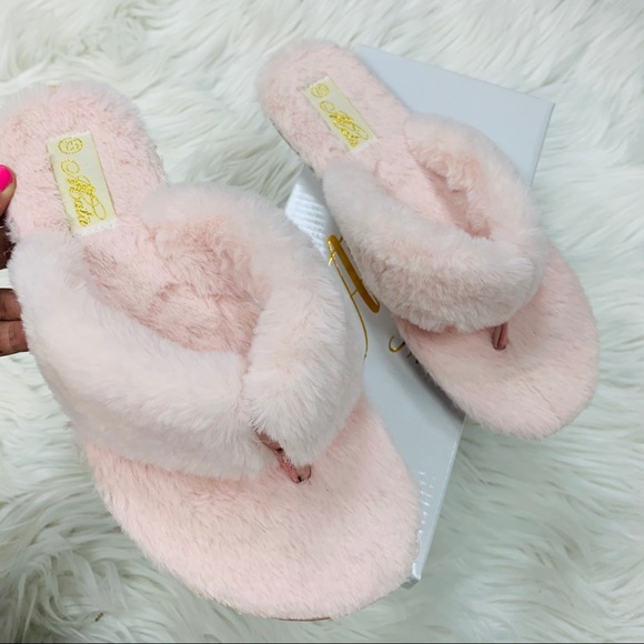 Shoes | Pink Fur Flip Flop | Poshmark